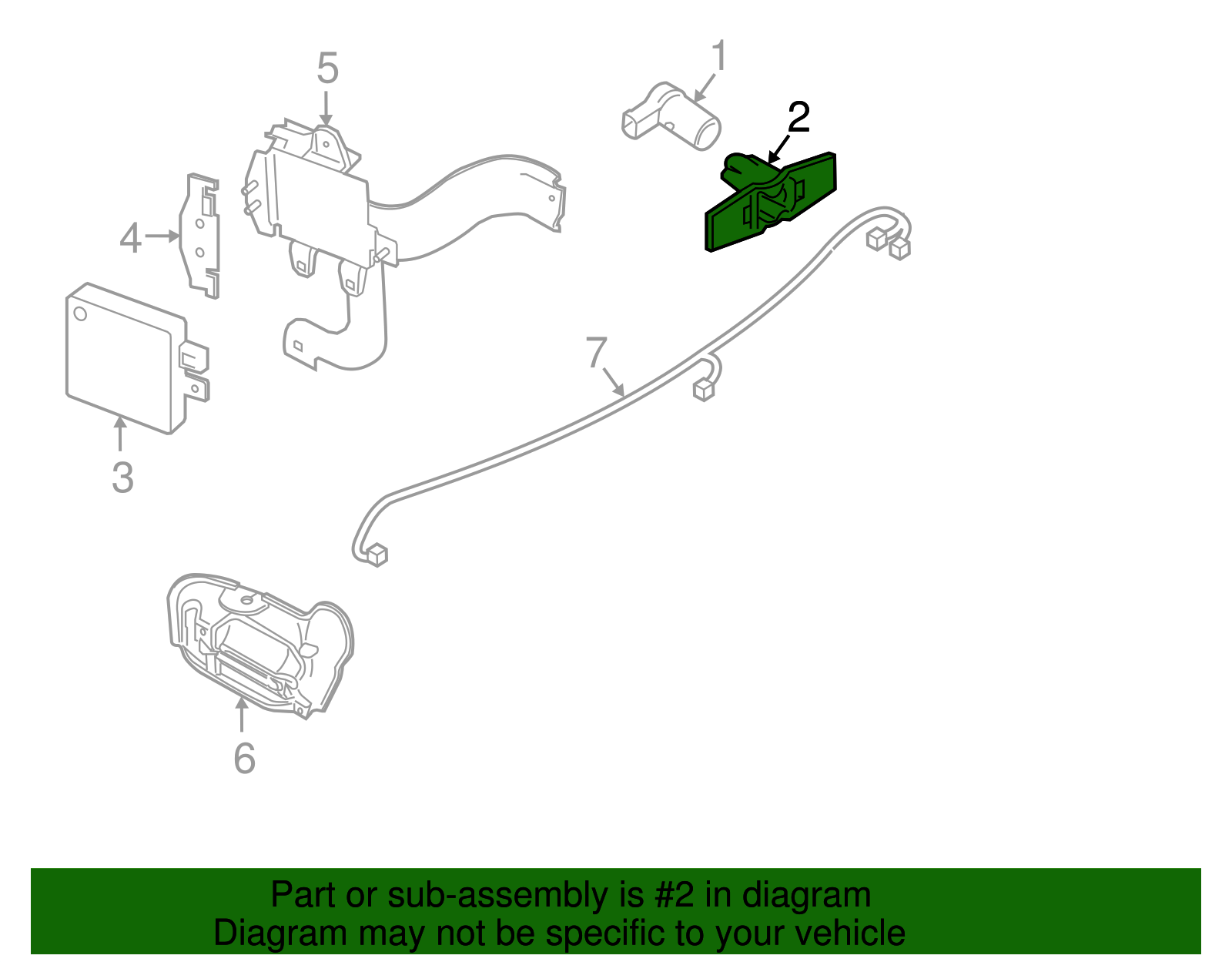 2021-2024 Nissan Armada Park Sensor Bracket 28533-6JL1B | Melloy Nissan ...