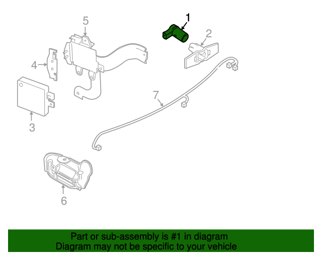 2016-2023 Nissan Park Sensor 28438-5ZA5B | TascaParts.com