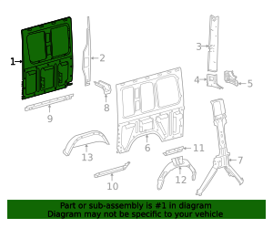 906-636-13-10 - Inner Side Panel 2014-2024 Mercedes-Benz | Mercedes ...