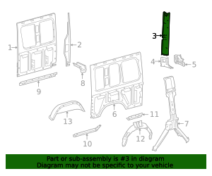 906-630-00-10 - Inner Center Pillar 2010-2023 Mercedes-Benz | Mercedes ...