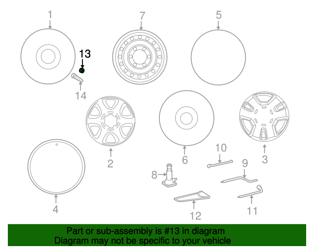 90942-01095 - Wheel Lug Nut - 1996-2007 Toyota | DiscMonster