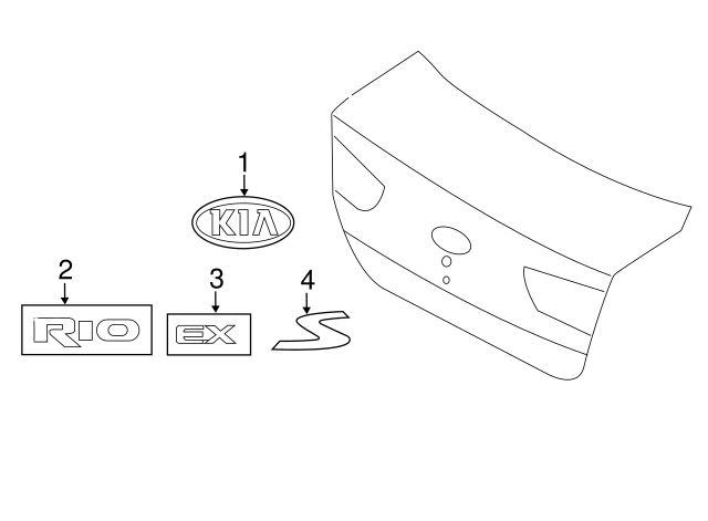 2023 Kia Rio Emblem 86305-H9200 | TascaParts.com