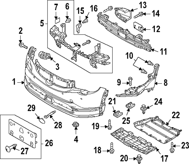 2022-2023 Mazda MX-30 EV Bumper Cover DN6E-50-031A-BB | Mazda Part Direct