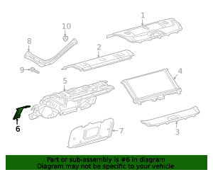 2019-2022 Lexus | Insulator Silencer | 64141-33020 | Express Lexus Parts