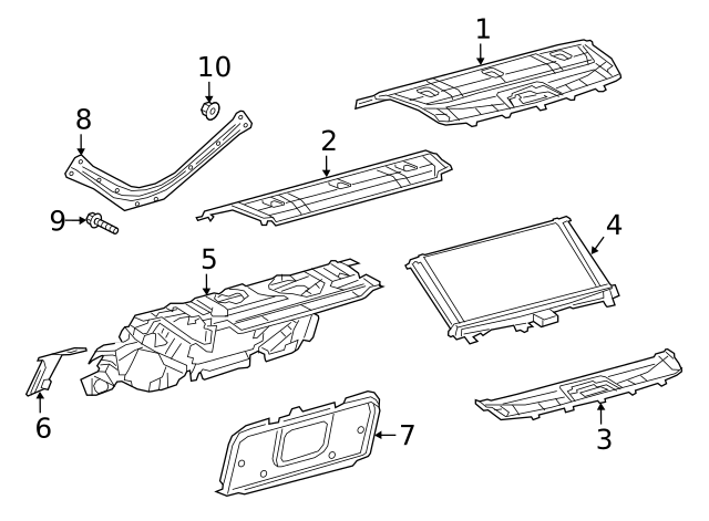 2019-2021 Lexus Insulator Silencer 64142-33010 | OEM Parts Online