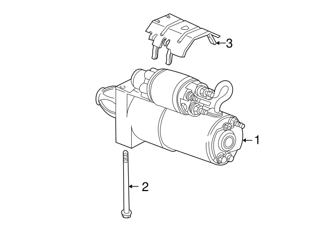 2004-2008 GM Starter Motor 89017637 | TascaParts.com