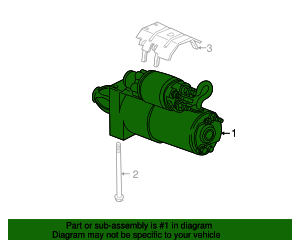 2004-2008 GM Starter, Remanufactured 89017637 GM | GMPartsDirect.com
