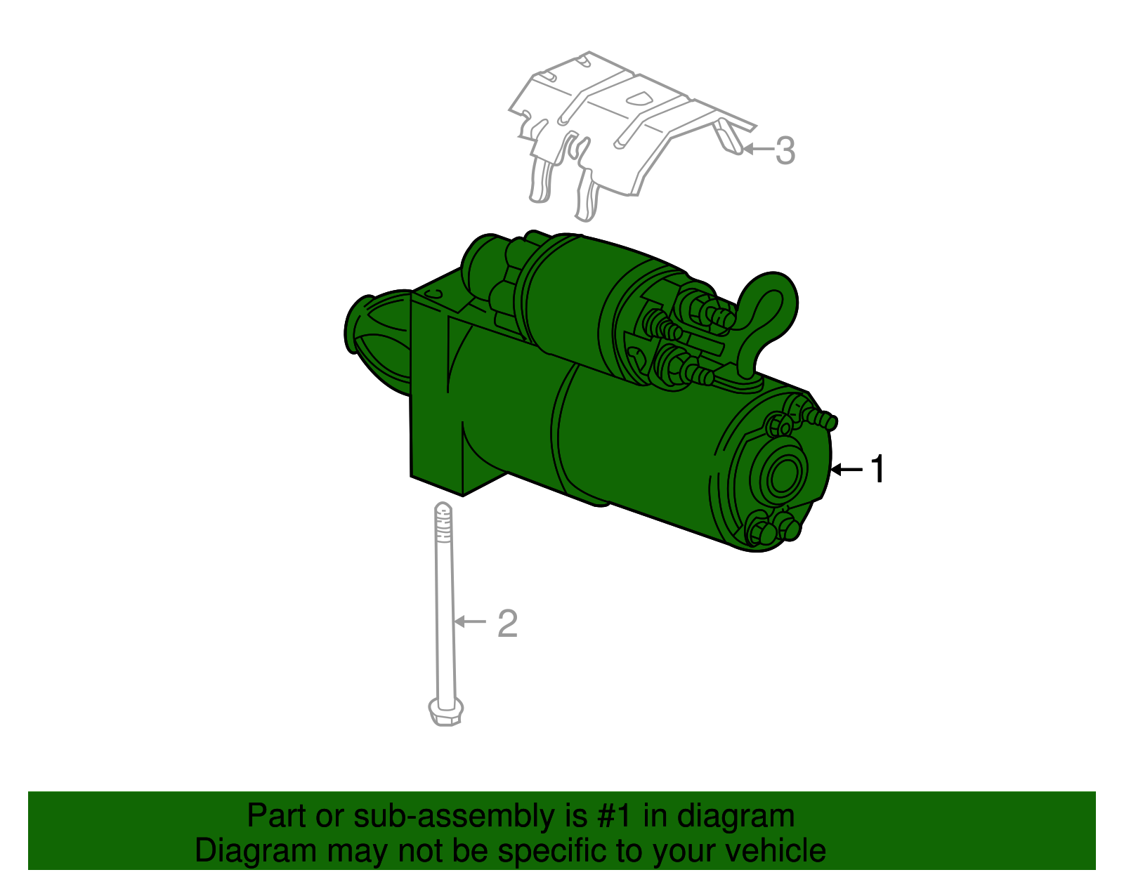 2004-2008 GM Starter, Remanufactured 89017637 GM | GMPartsDirect.com