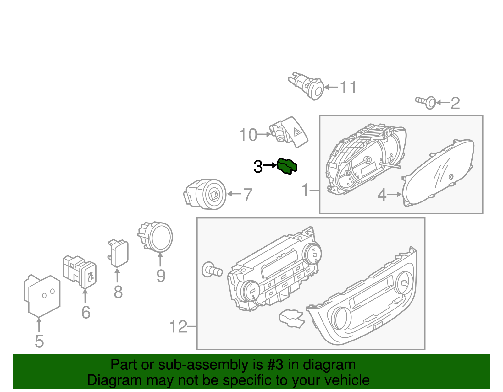 2021-2024 Mitsubishi Cluster Clip 8001A182 | Mitsubishi Parts Warehouse ...