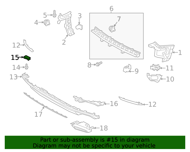 2019-2021 Volvo Lower Molding Nut 30622909 | TascaParts.com