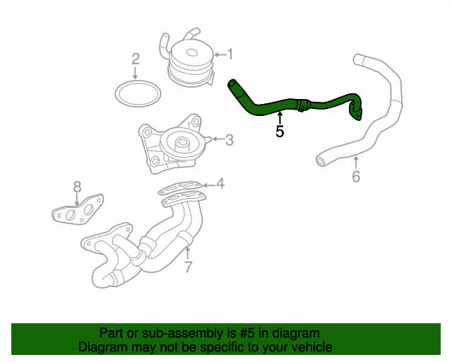 16206-31090 - Engine Coolant Hose - 2011-2016 Toyota Highlander | OEM ...