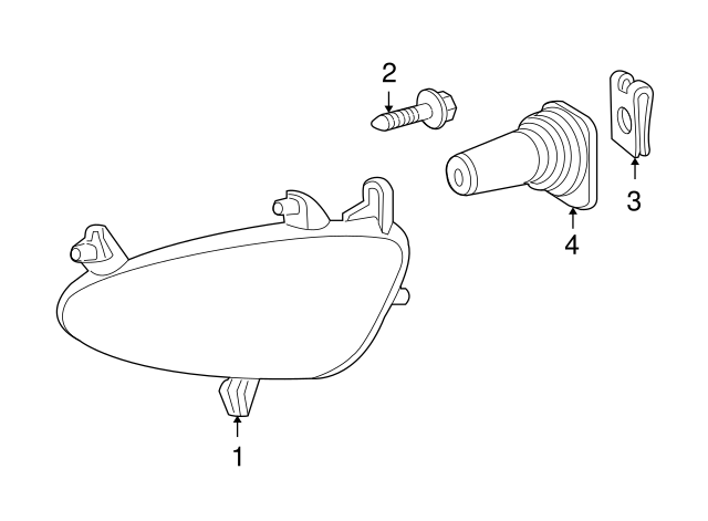 000-990-58-56 - Fog Lamp Nut 2007-2009 Mercedes-Benz | Mercedes-Benz ...