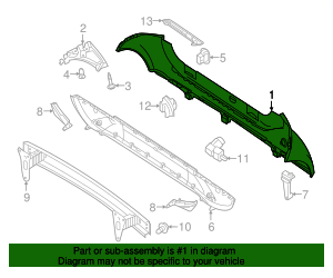 453-880-01-40-2640 - Bumper Cover 2016-2019 Smart | Mercedes-Benz USA Parts