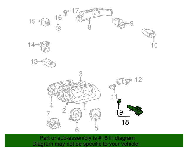 1993-2015 Toyota Vehicle Speed Sensor 89413-08020 | OEM Parts Online