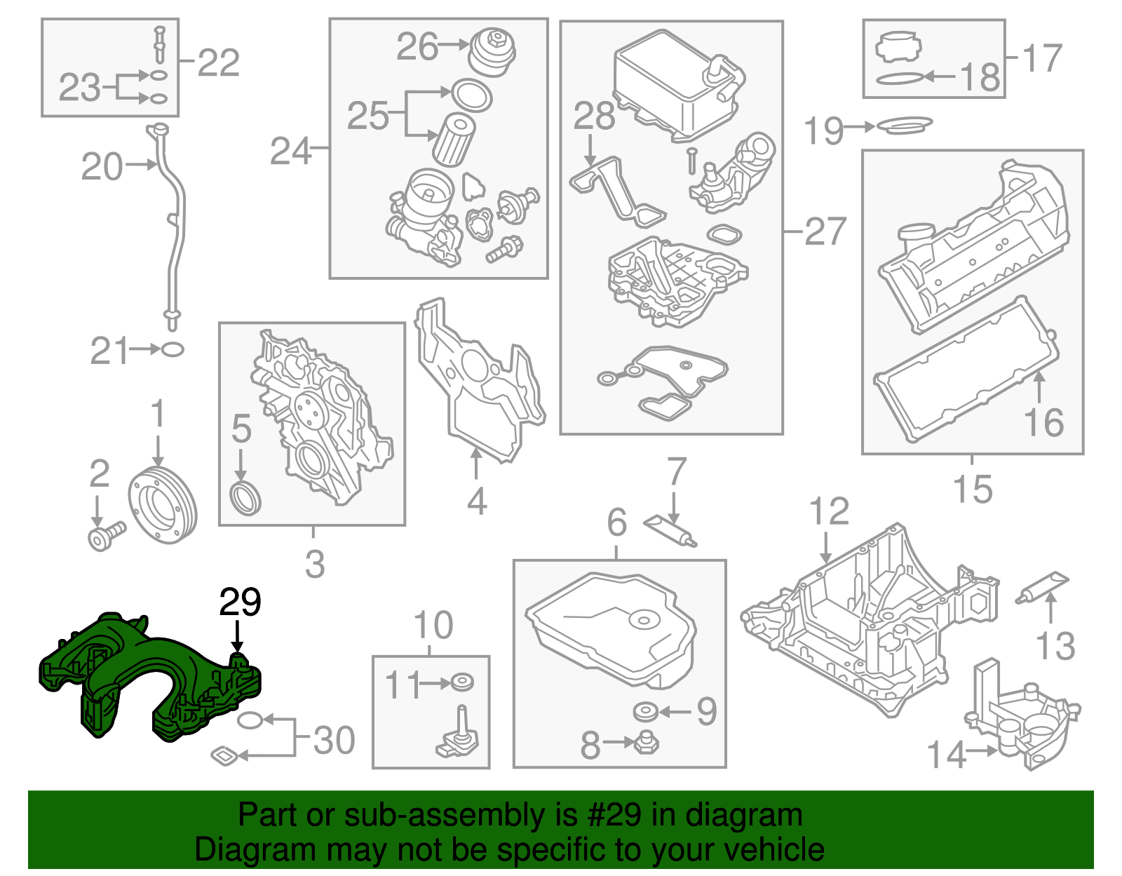 2014-2016 Audi Intake Manifold 059-129-711-CF | Audi OEM Parts Guy