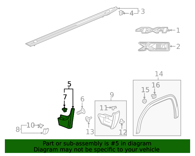 2019-2021 GMC Sierra 1500 Deflector 84621830 | GM Parts Center