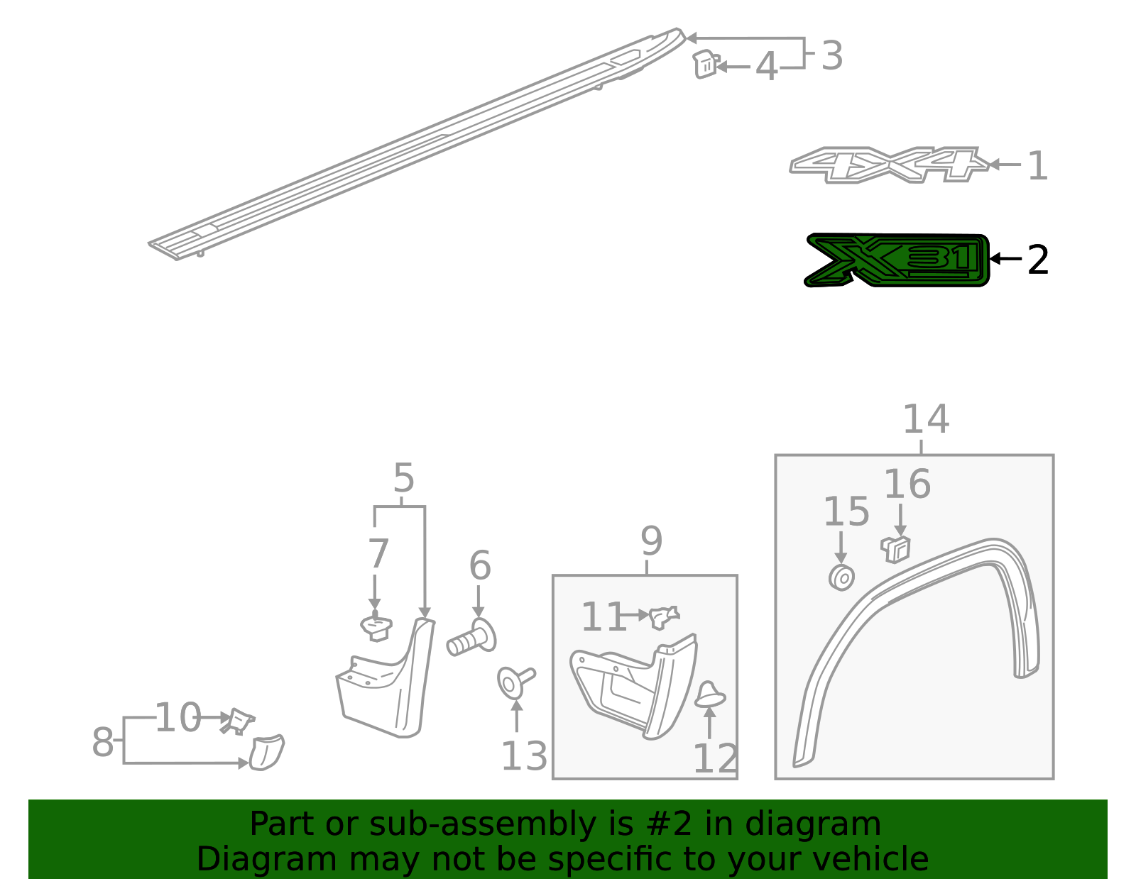 2022-2025 GMC Nameplate 85523693 GM | GMPartsDirect.com