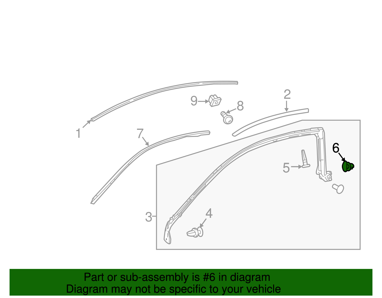 90467-04034 - Surround Weather-Strip Clip 2006-2024 Lexus | Longo Lexus ...