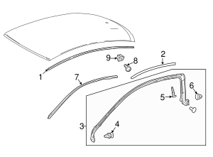 90467-04034 - Surround Weather-Strip Clip 2006-2023 Lexus | Longo Lexus ...