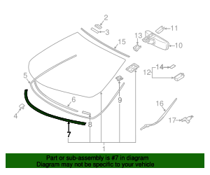 2018-2021 Lexus Inner Molding 56153-11020 | OEM Parts Online