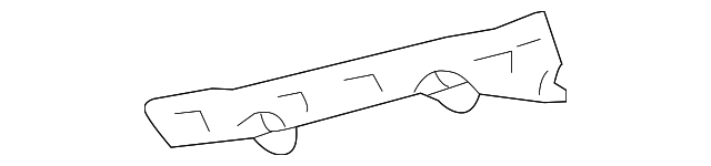 2013-2020 Toyota Bumper Cover Bracket (Right, Rear) SU003-08223 ...