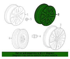 2013-2018 Buick Encore Front and Rear Wheel 95144159 GM | GMPartsDirect.com