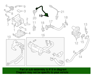 2017-2024 Hyundai Oxygen Sensor 39210-03130 | OEM Parts Online