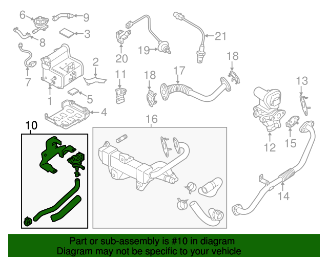 29015-03HA0 - Vapor Canister Purge Solenoid 2017-2023 Hyundai ...