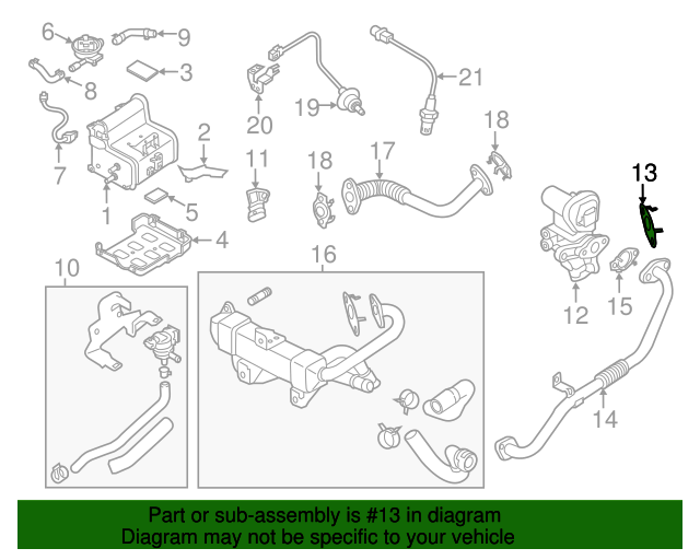 2017-2024 Hyundai Egr Pipe Gasket 28492-2E900 | OEM Parts Online