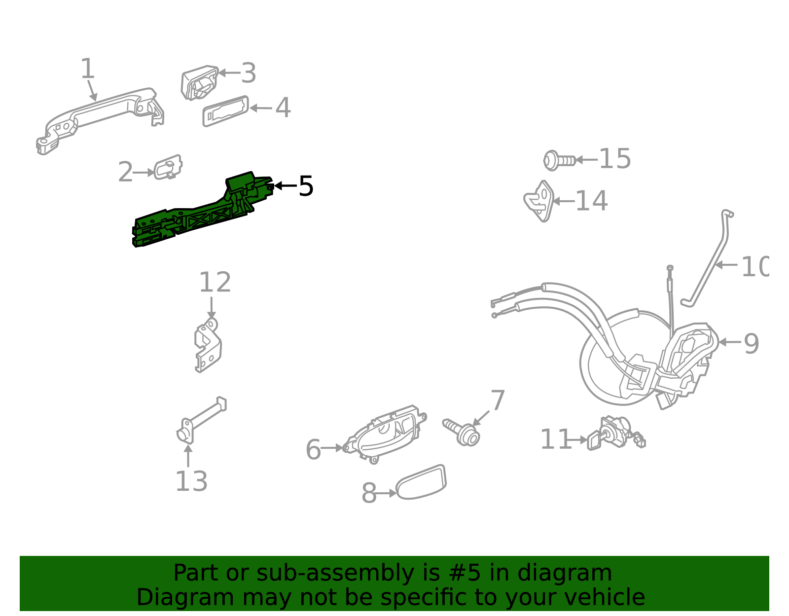 80611-5AA0A - Handle Base - 2013-2020 Nissan | World OEM Parts Nissan