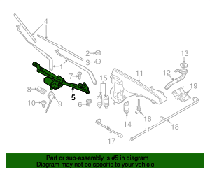 61617200510 - 2007-2014 BMW Motor & Linkage (61-61-7-200-510) | BMW of ...