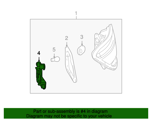 204-820-22-77-64 - Bulb Mount Mercedes-Benz USA Parts