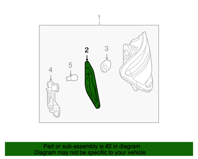 204-826-00-91-65 - Tail Lamp Assembly Gasket 2008-2011 Mercedes-Benz ...
