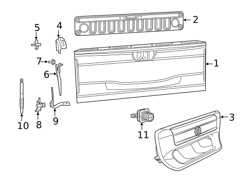 Tail Gate for 2019 Ram 1500 | Mopar Parts