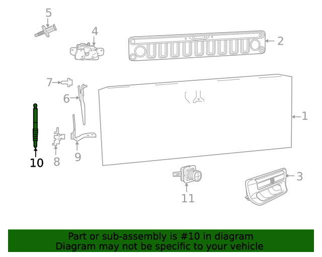 2019-2023 Ram 1500 Support 68328821AB | TascaParts.com