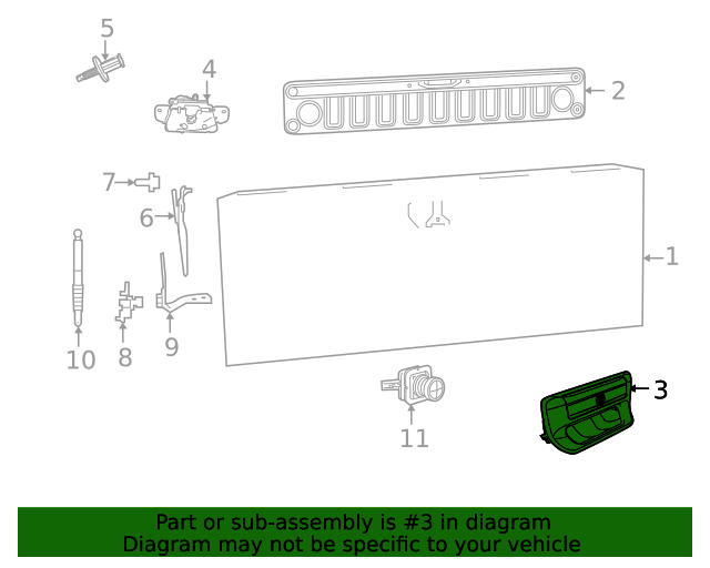 5RX41DX8AB - Surround Left | Mopar Parts Canada