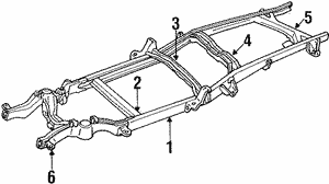 Frame & Components for 1990 Chevrolet K1500 Pickup | GMPartsDirect.com