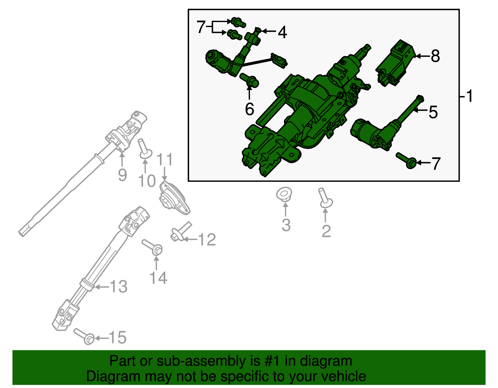 HL3Z-3C529-M - 2018-2021 Ford - Steering Column | My Ford Parts