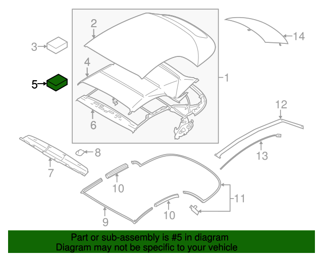54-34-7-492-094 - Inner Cover Hardware Kit 2015-2021 BMW ...