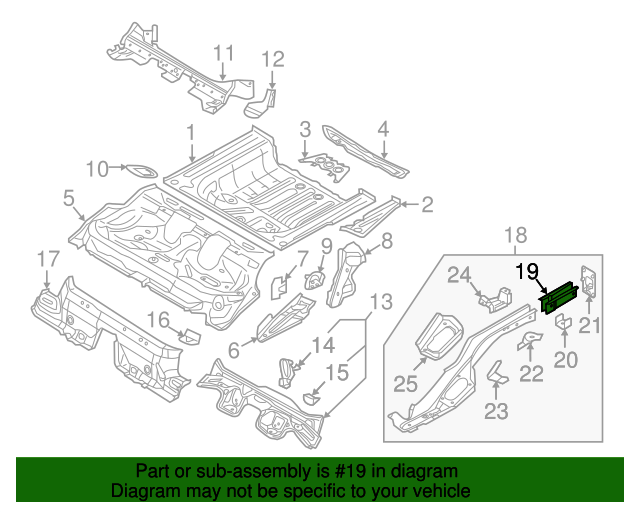 5Q0-803-511-B - Rail Extension 2015-2019 Audi | Audi OEM Parts