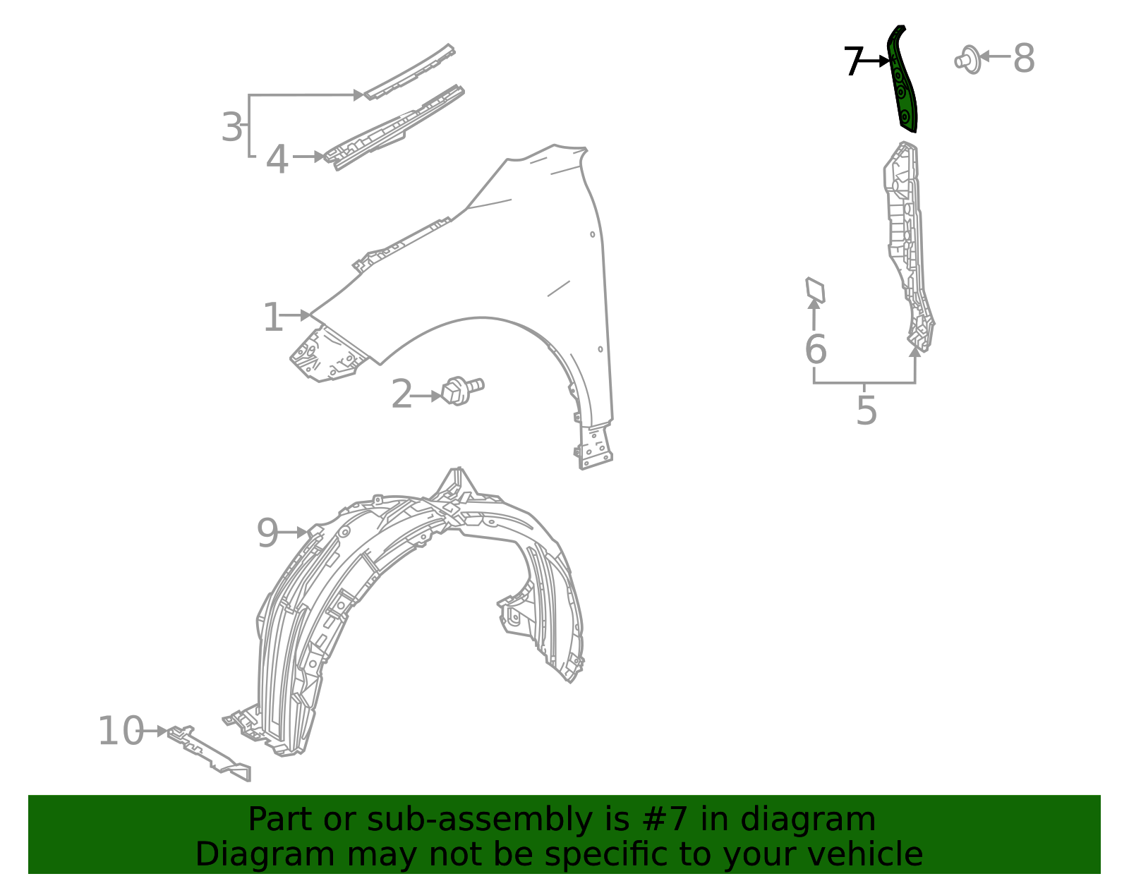 53882-48060 - Inner Seal - 2021-2024 Toyota Venza | OEM Genuine Toyota ...