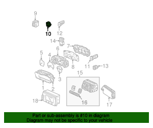 35830-S3V-A01ZD - Sunroof Switch 2003 Acura MDX | AutoNationParts.com