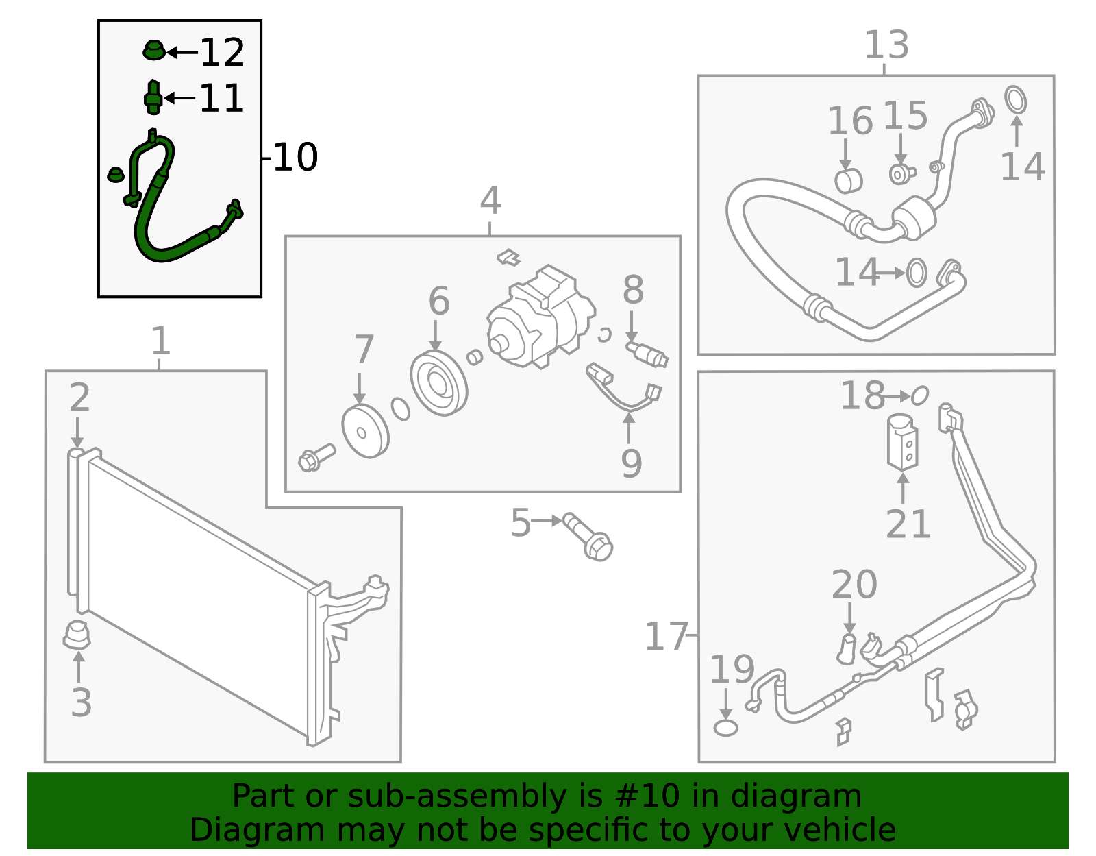 2019-2021 Genesis G70 Discharge Hose 97762-G9050 | QuirkParts