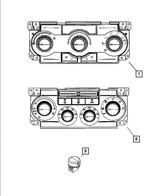 2005 Mopar A/C And Heater Control 4596494AF | My Mopar Parts