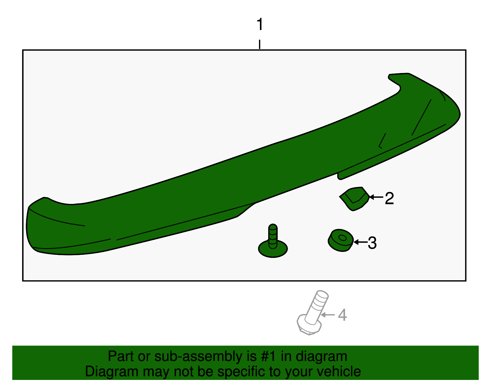 20823736 - 2010-2017 GMC Terrain Primed Rear Spoiler Assembly with ...