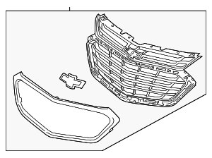 2018-2021 Chevrolet Equinox Exterior Trim, Grille Package 84384741 GM ...