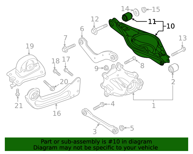 2019-2022 Volvo XC40 Lower Control Arm - Driver's Side (LH) 32221199 ...