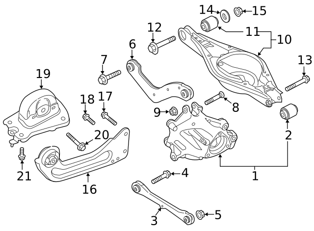 2019-2022 Volvo XC40 Lower Control Arm - Driver's Side (LH) 32221199 ...