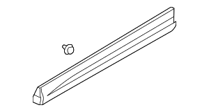 2022-2023 Mitsubishi Outlander Lower Molding 5727A556 | Auto Parts