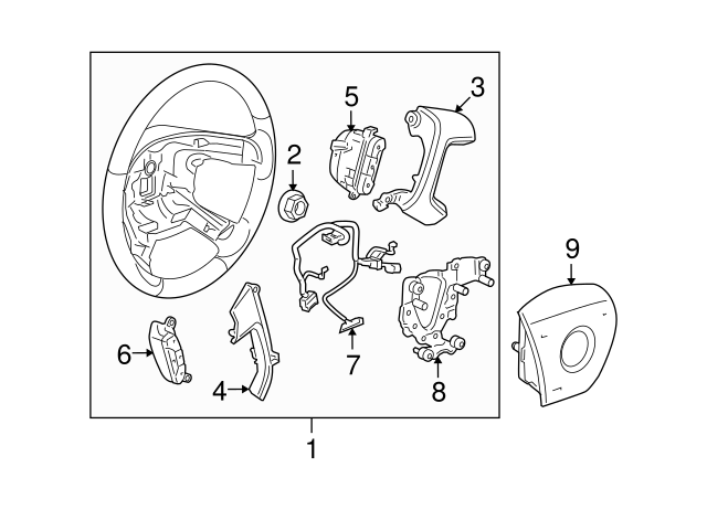 22947799 - OEM GM Steering Wheel | GMPartsCenter.net | GM Parts Center
